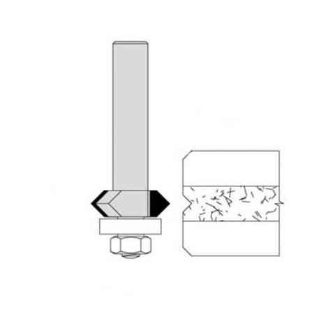 Edge Face V Groove Router Bit – Edge Face V Groove Bit – Small Town Tools